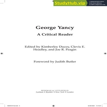 A Phenomenology Of Invisibility On The Absence Of Yellow Bodies | PDF