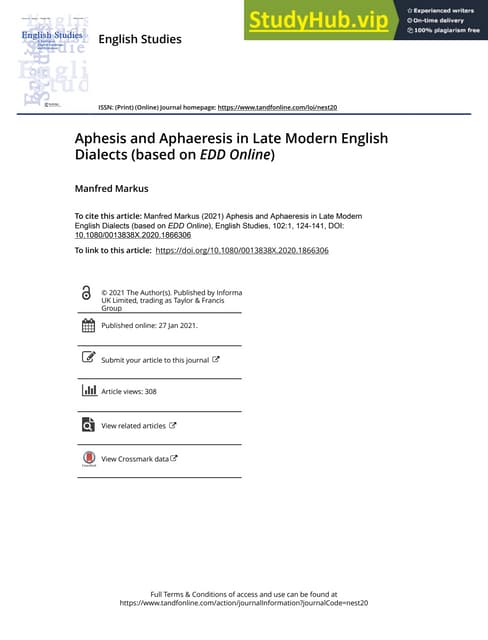 Australian English Pronunciation Into The 21St Century | PDF