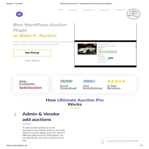 WordPress Auction Plugin: Ultimate Auction Pro Plugin | PDF