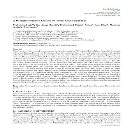 A Phonetic Forensic Analysis of Imran Khan’s Speeches.pdf