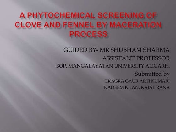 Formulation and Evaluation of Herbal Cough Syrup Khatmi(Althea ...