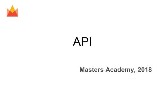 Introduction to APIs (Application Programming Interface) | PPT Introduction to APIs (Application Programming Interface) | PPT
