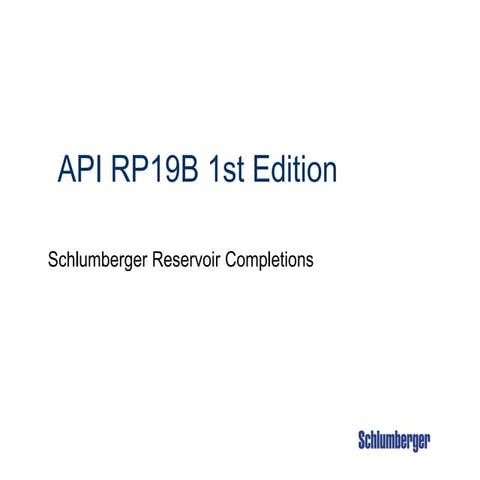 API RP19 Edition for Beginners and Mid term | PPT