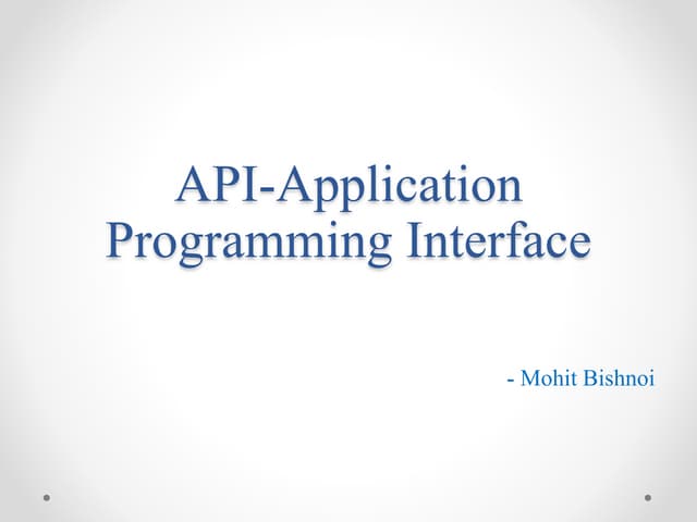 Api Application Programming Interface Ppt 1934