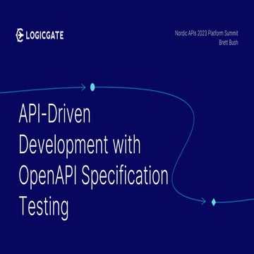 API-Driven Development with OpenAPI Specification Testing | PPT