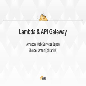 Aws Lambda And Amazon Api Gateway Ppt 