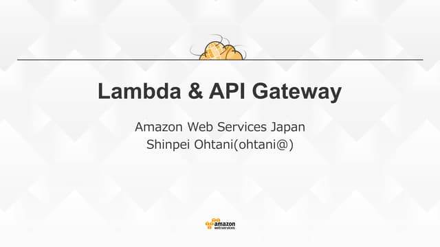 Aws Lambda And Amazon Api Gateway Ppt