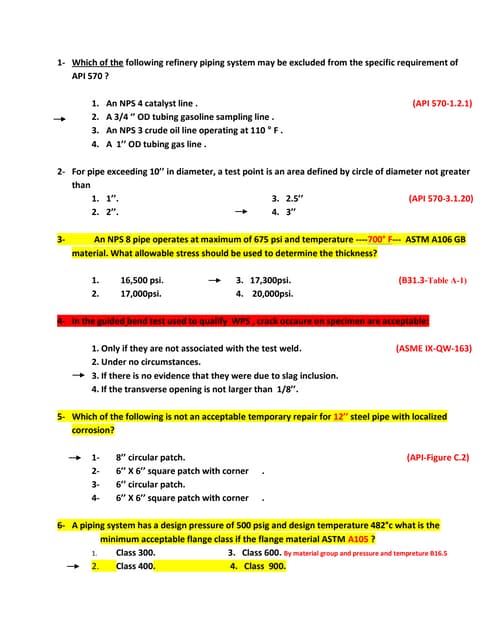 API 510 Practice Exam #5 CLOSE BOOK Questions.pdf