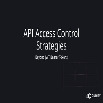 apidays Helsinki & North 2025 - API access control strategies beyond JWT bearer tokens, Judith ...