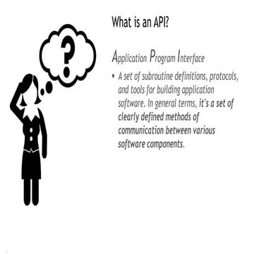 Explaining API For Dummies | PPTX