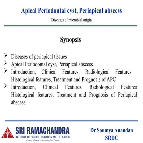 Apical peridontal cyst, Periapical abscess.pptx