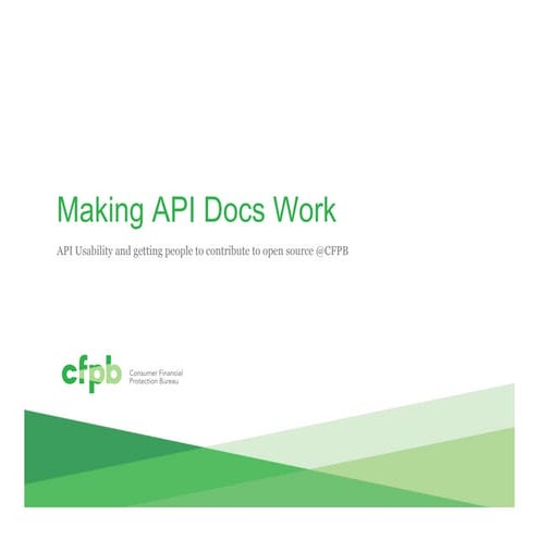 Making API documentation work | PPT