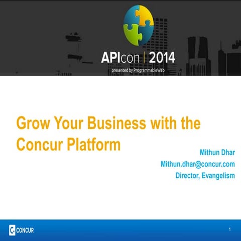 ProgrammableWeb-API Conf-SF 2014 | PPTX