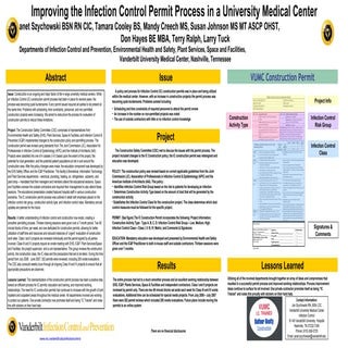 Apic Poster 2008 Construction Final | PPT | Infectious Diseases | Diseases and Conditions