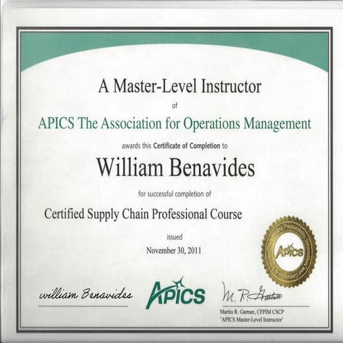 APICS-CSCP | PPT