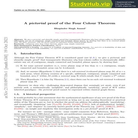 A Pictorial Proof Of The Four Colour Theorem | PDF