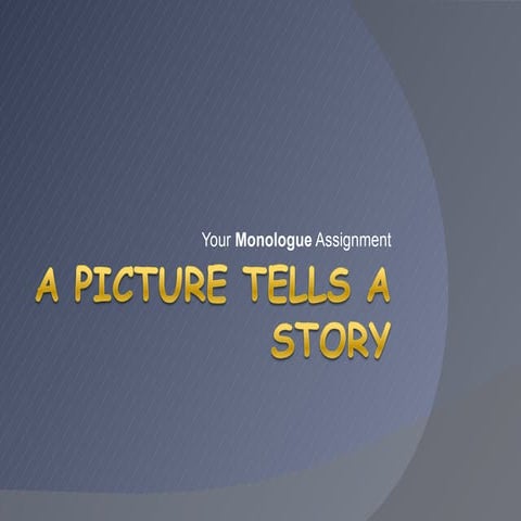 A picture tells a story | PPT
