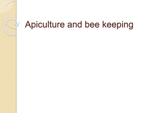 Beekeeping | PPTX