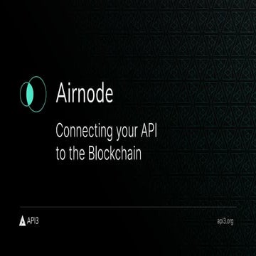 INTERFACE, by apidays - Connecting APIs to the Blockchain, Mason Burkhalter, API3 | PPT