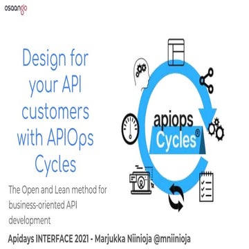 Interface By Apidays Design For Your Api Customers With Apiops