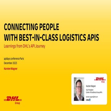 Apidays Paris 2023 - Connecting People With Best-In-Class Logistics ...