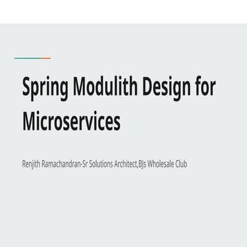 apidays New York 2025 - Spring Modulith Design for Microservices by Renjith Ramachandran (BJS ...