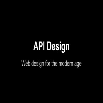 Api design | PDF
