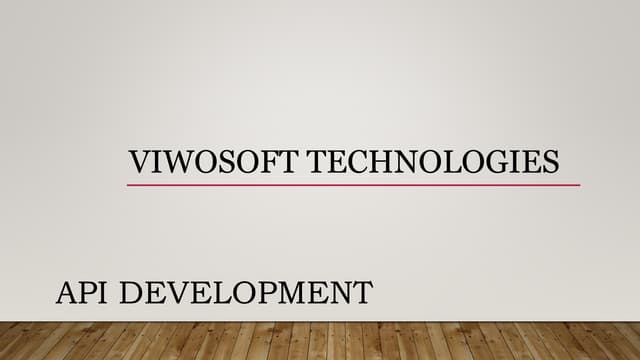 Api Developmentpdf