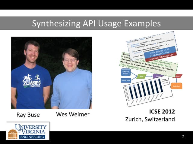 Synthesizing API Usage Examples | PPT Synthesizing API Usage Examples | PPT