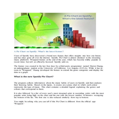 A Pie Chart on Spotify What's the latest feature.docx