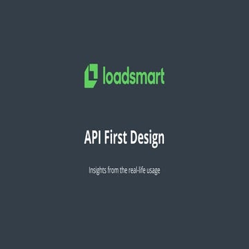 Api First Design | PPT
