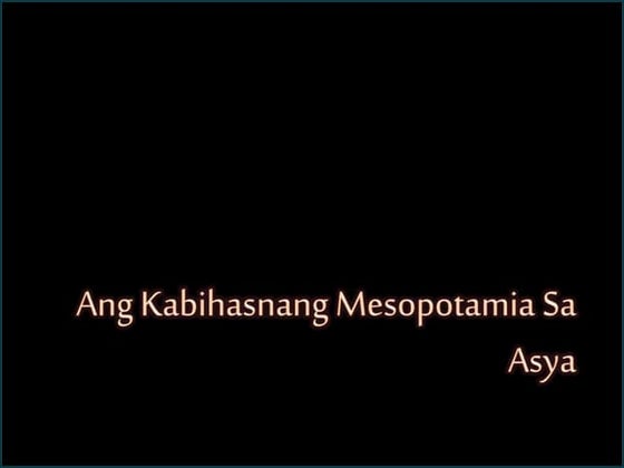 Ang mga sumerians | PPTX