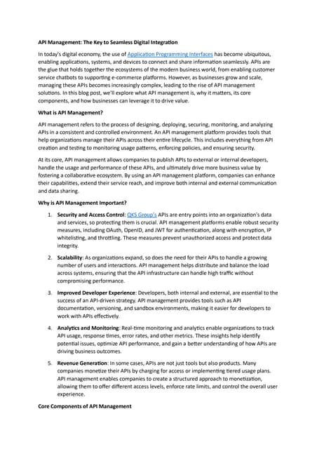 Best Practices for API Management in 2024 | PDF