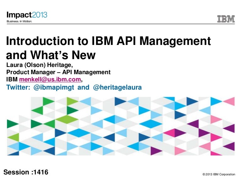 Introduction to IBM API Management