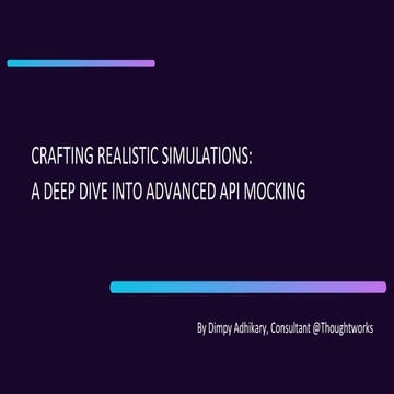 Advanced Api Mocking Techniques Using Wiremock Ppt 0098