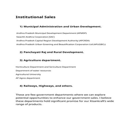 Potential growth in Government sales AP | PDF