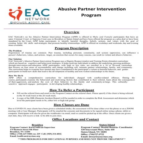 APIP-One-Page-Info.pdf | Family and Relationships