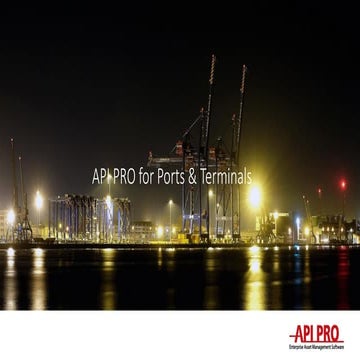 APIPRO for Ports and Terminals | PPT
