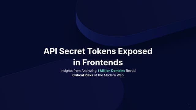 Apidays New York 2024 Api Secret Tokens Exposed By Tristan Kalos And
