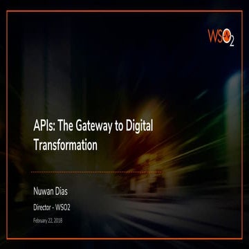APIs: The Gateway to Digital Transformation | PPT