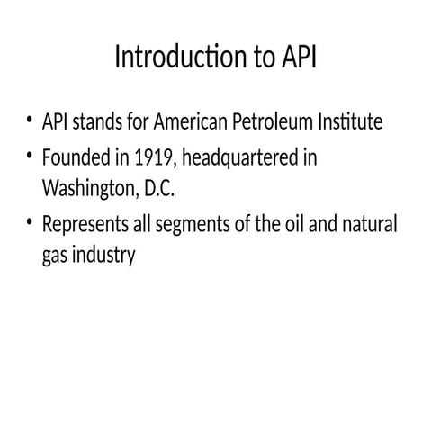 API_Standards_Overview for engineersffff | PPTX