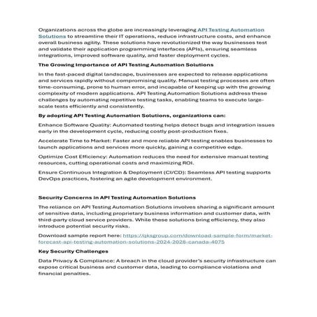 API Testing Automation Solutions Market Canada.pdf