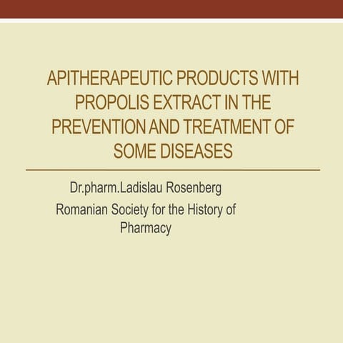 Apitherapeutic products in the prevention and treatment of.pptx
