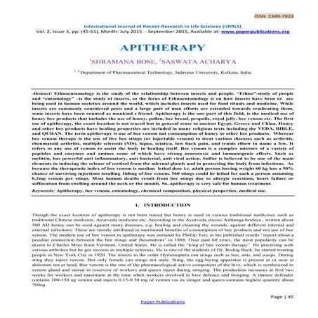 APITHERAPY | PDF