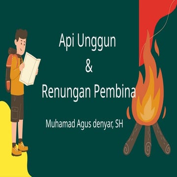 materi Api unggun & Renungan untuk para pembina pramuka | PPTX