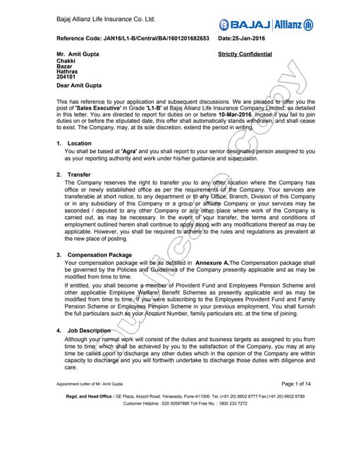 Probationary Employment Contract Sample | PDF