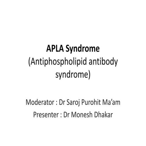 APLA Syndrome.pptx