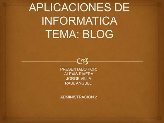 Como crear un blog | PPT | Technology & Computing