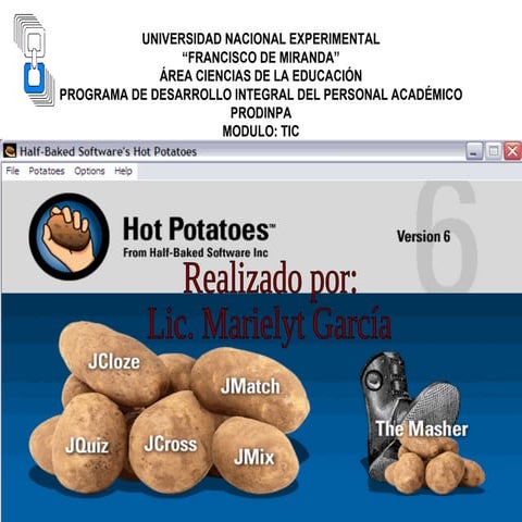 Aplicacion de Hot Potatoes en la enseñanza de Inglés como lengua ...