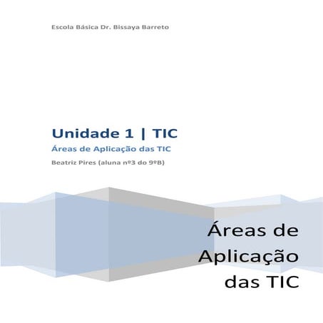 Áreas de Aplicação das TIC | PPTX